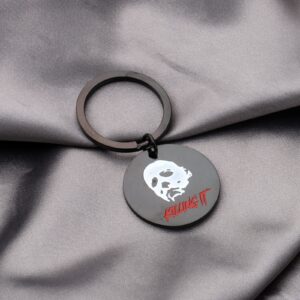 TIIMG Halloween Scary Horror Gift KILLING IT Slasher Keychain Horror Movie Gifts for Women (KILLING IT mike)