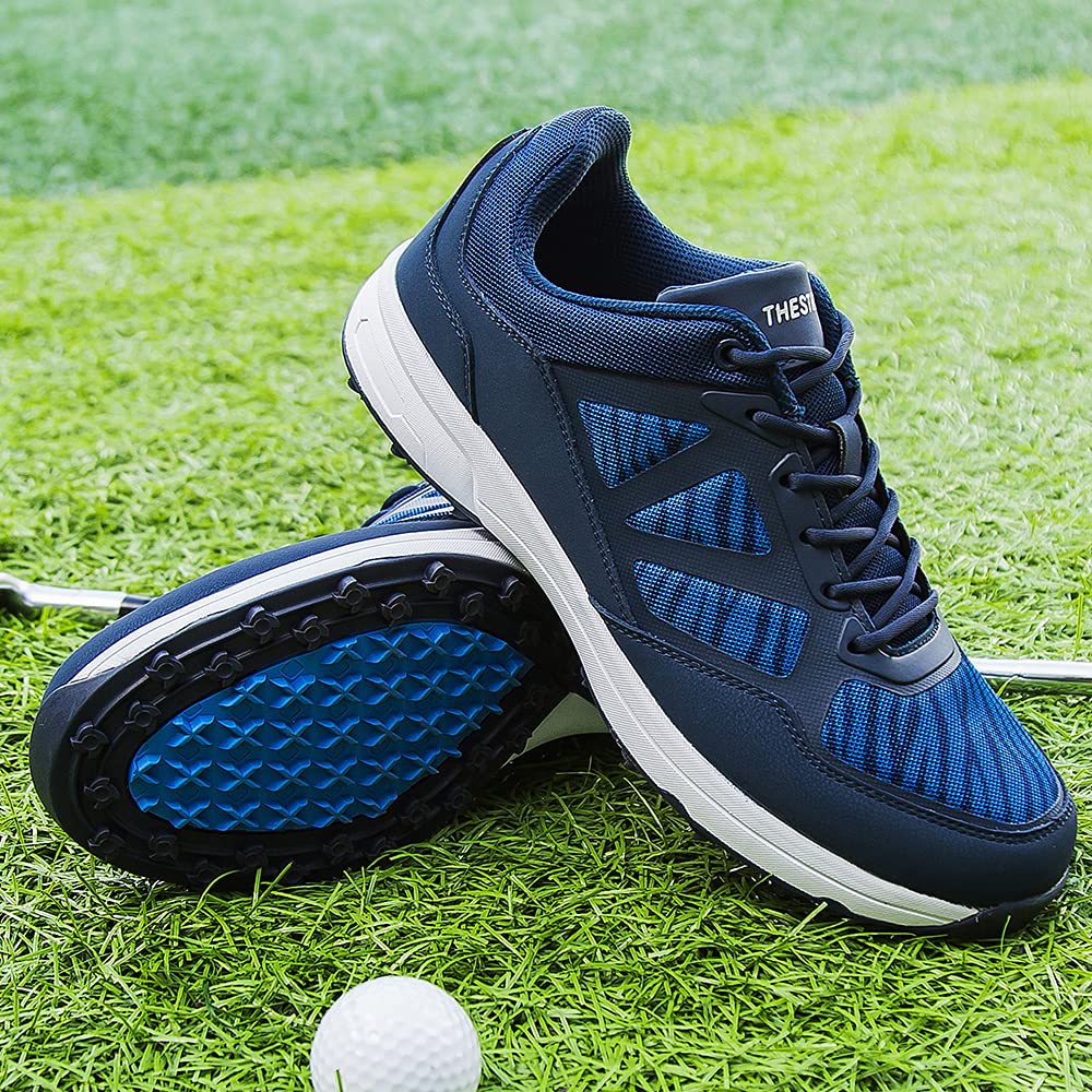 THESTRON Men Golf Shoes Spring Summer Breathable Spikeless Golf Training Sport Sneakers Big Size US 7-14 Golf Walking Shoes …