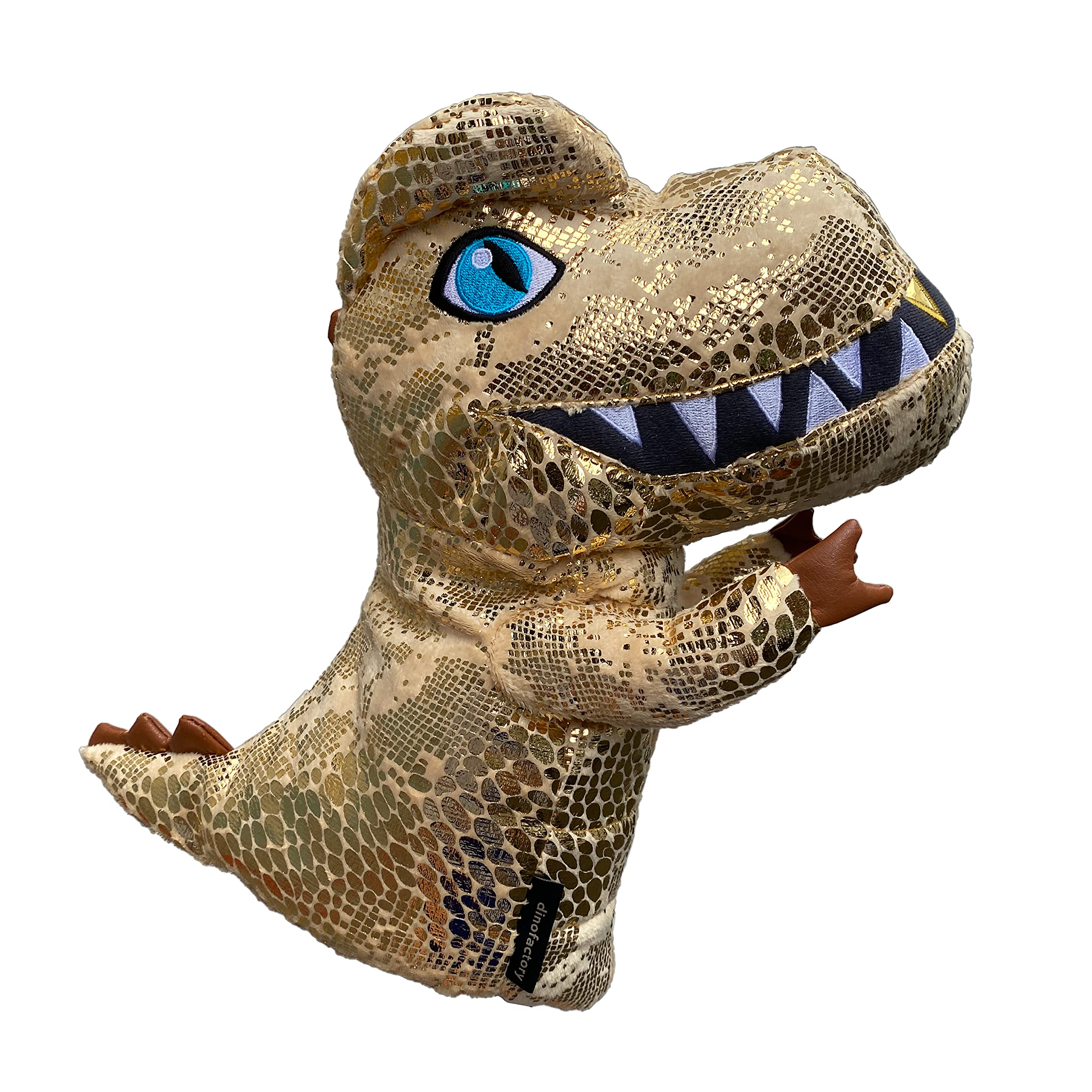 dinofactory T-Rex Golf Head Cover Dinosaur Driver Headcover (Beige Gold)