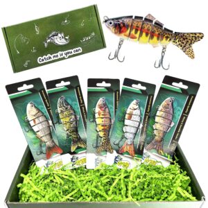 fishing lures gift box - mystery tackle box - freshwater & saltwater fishing lures, gifts for men who loves fishing