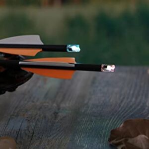 DEEPOWER Crossbow Lighted Nock with ON/Off Switch 4 Pack with .285”/.297”/.300”/.305” Bushings LED Nock Universal Fit for Bolts (Strobe)