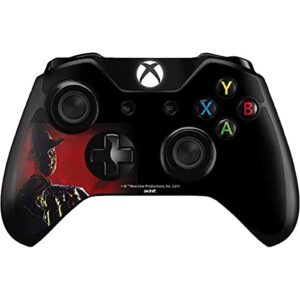 skinit decal gaming skin compatible with xbox one controller - officially licensed warner bros freddy krueger design