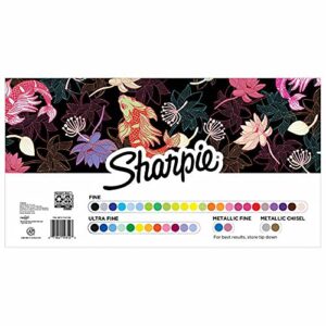 Sharpie Limited Edition Holiday Set Permanent Marker Mixed Pack 40-count, Metallic Chisel, Metallic Fine, Ultra Fine Point, Fine Point.