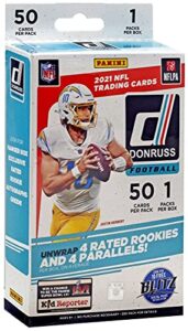 2021 panini donruss nfl football hanger box (50 cards/bx)