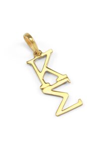 the collegiate standard kappa sigma 14k solid gold lavaliere