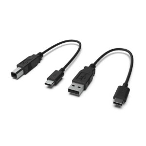 cme widi uhost otg usb-b midi cable pack 1 - usb b otg to usb-c (10cm) + usb a to usb-c cables (10cm) - usb cables for connecting widi uhost (wireless midi) with usb midi instruments and computers