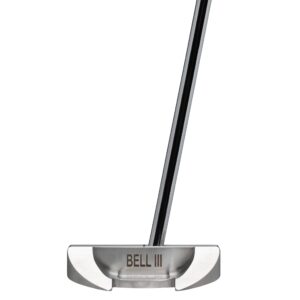 Bell III Upright Lie Half-Mallet 365 Golf Putter (79 Degree Lie) + Tacki-Mac Wide Flat Top Jumbo Grip (Right, 40)