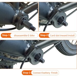 KT-V12L/R Electric Bike Magnets Pedal Assist Sensor Ebike Kit Easy Crank Installation PAS Sensor (V12L Waterproof Plug)