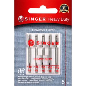 singer 04734 sewing machine needles, 5-count