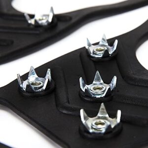 8 Spikes Stainless Steel Quincunx Crampons,ice Cleats Traction Snow Grips, Snow Claw Shoe Chain, to Provide Safety Protection for The Elderly and Children Outdoor Sports in Rain and Snow