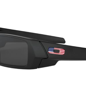 Oakley Gascan OO9014 Sunglasses For Men Matte Black/Gray - USA Icon (11-192) Bundle Leash +VISIOVA Accessories