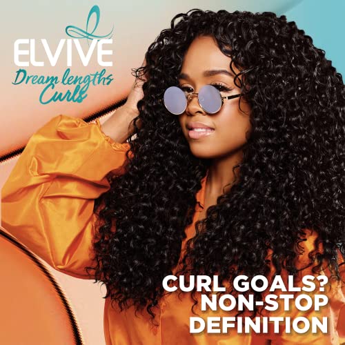 L’Oréal Paris Elvive Dream Lengths Curls No Build-Up Micellar Shampoo, Sulfate-Free, Silicone-Free, Paraben-Free with Hyaluronic Acid and Castor Oil. Best for curly hair to coily hair, 16.9 fl oz