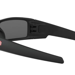 Oakley Gascan OO9014 Sunglasses For Men Matte Black/Gray - USA Icon (11-192) Bundle Leash +VISIOVA Accessories