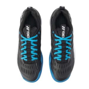 YONEX Men's Power Cushion Eclipsion 3 Tennis Shoes, Black/Blue (US Size 11.5)