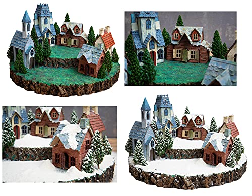 Tim Holtz Sizzix Village Collection Thinlits Dies, Bundle of 87 Dies (665564) Plus 3 Coordinating Mini Texture Fades, Lumber, Cobblestone and Brickwork (665460, 665461, 665462)