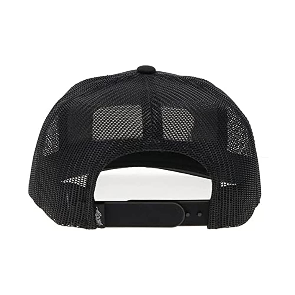 HOOEY Sterling 6-Panel Adjustable Trucker w/Logo (Black with Grey Logo)