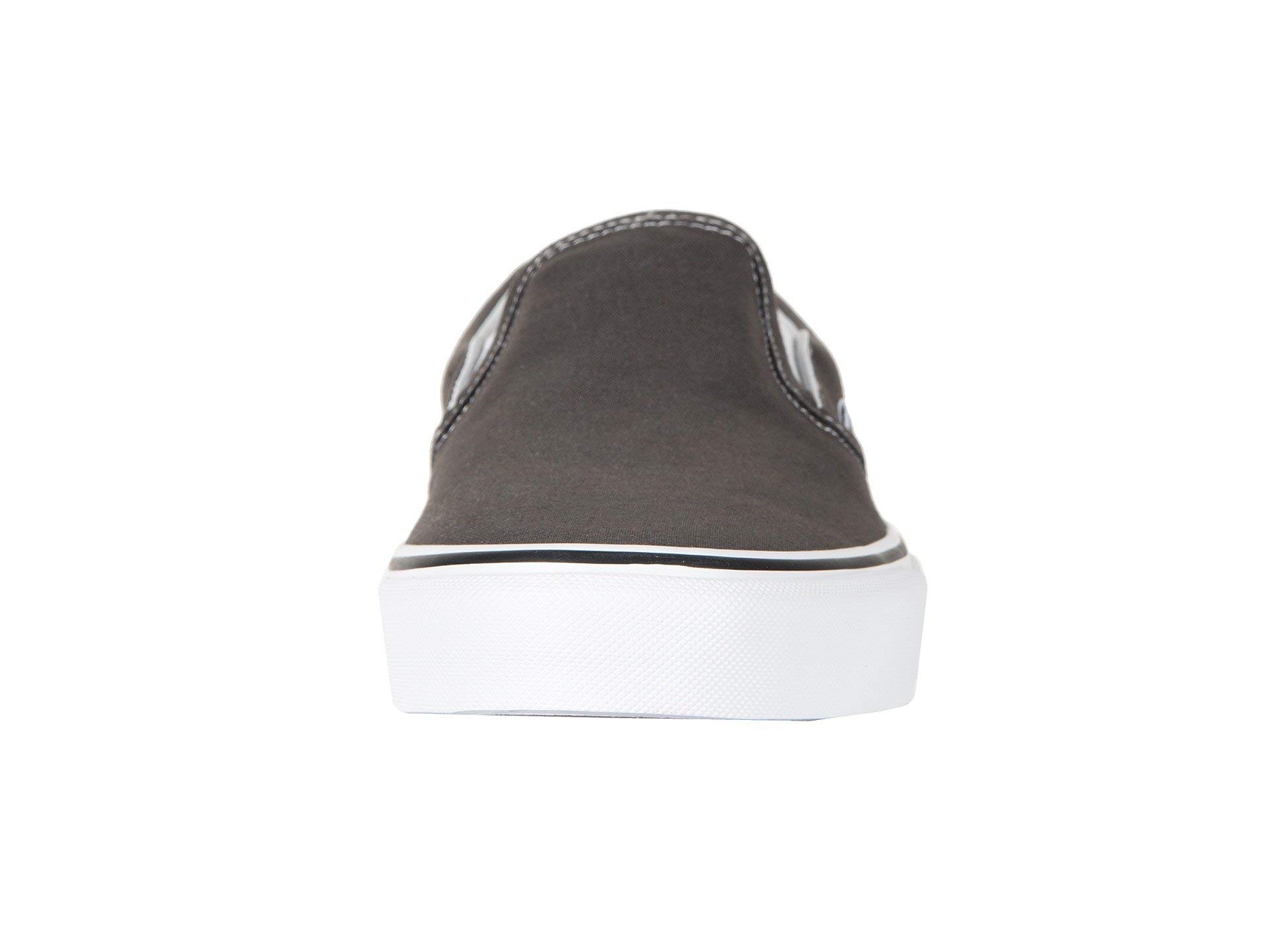 Vans Men's Classic Slip-On Core, Charcoal/White, Size 10.5