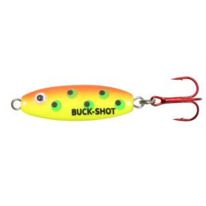 northland fishing tackle buck-shot ice fishing rattle spoon, sneeze, 1/4 oz, 1/cd