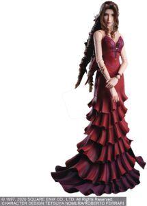 square enix final fantasy vii remake: aerith gainsborough (dress ver.) play arts kai action figure