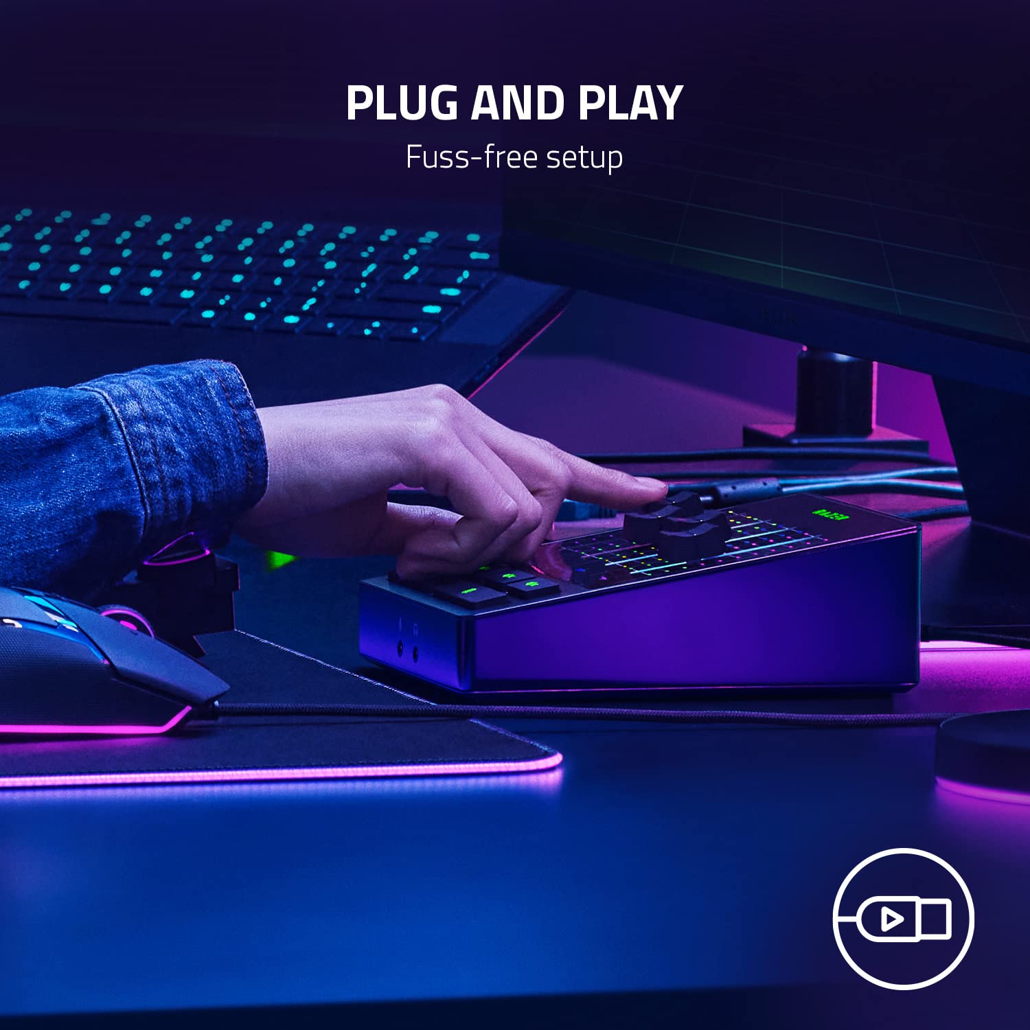 Razer Audio Mixer: All-in-One Streaming/Broadcasting Mixer - 4-Channel Design - XLR Preamp - Built-in Voice Settings & Audio Processing - USB Connectivity - Plug & Play - Chroma RGB