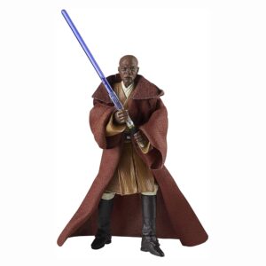 star wars the vintage collection mace windu toy vc35, 3.75-inch-scale attack of the clones action figure, toy kids ages 4 and up