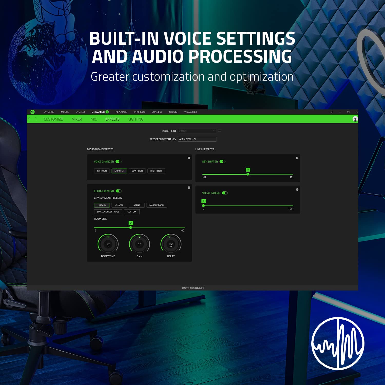 Razer Audio Mixer: All-in-One Streaming/Broadcasting Mixer - 4-Channel Design - XLR Preamp - Built-in Voice Settings & Audio Processing - USB Connectivity - Plug & Play - Chroma RGB