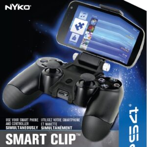 Nyko - Smart Clip Plus Smartphone Attachment Clip for PlayStation 4 | DUALSENSE Controller Smartphone Holder | Fully Adjustable Viewing Angle | Smartphone Gaming Mount | iPhone/iOS