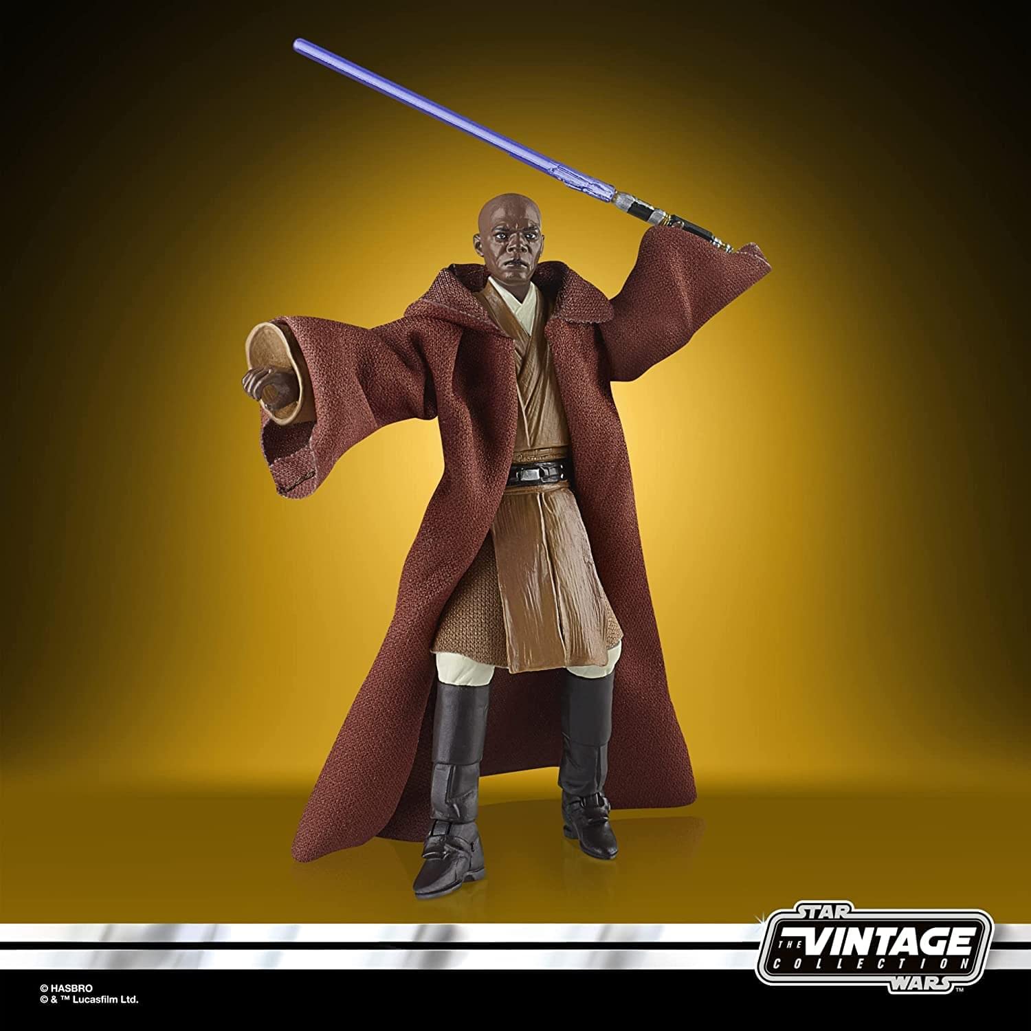 STAR WARS The Vintage Collection Mace Windu Toy VC35, 3.75-Inch-Scale Attack of The Clones Action Figure, Toy Kids Ages 4 and Up