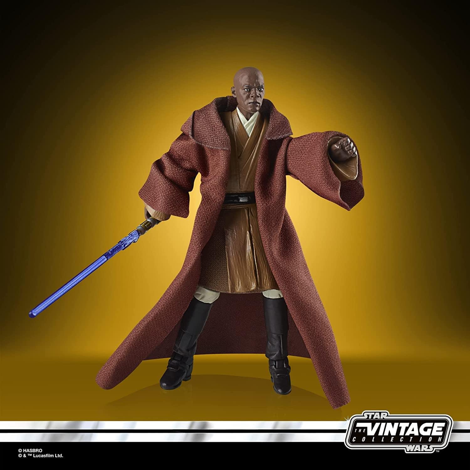 STAR WARS The Vintage Collection Mace Windu Toy VC35, 3.75-Inch-Scale Attack of The Clones Action Figure, Toy Kids Ages 4 and Up