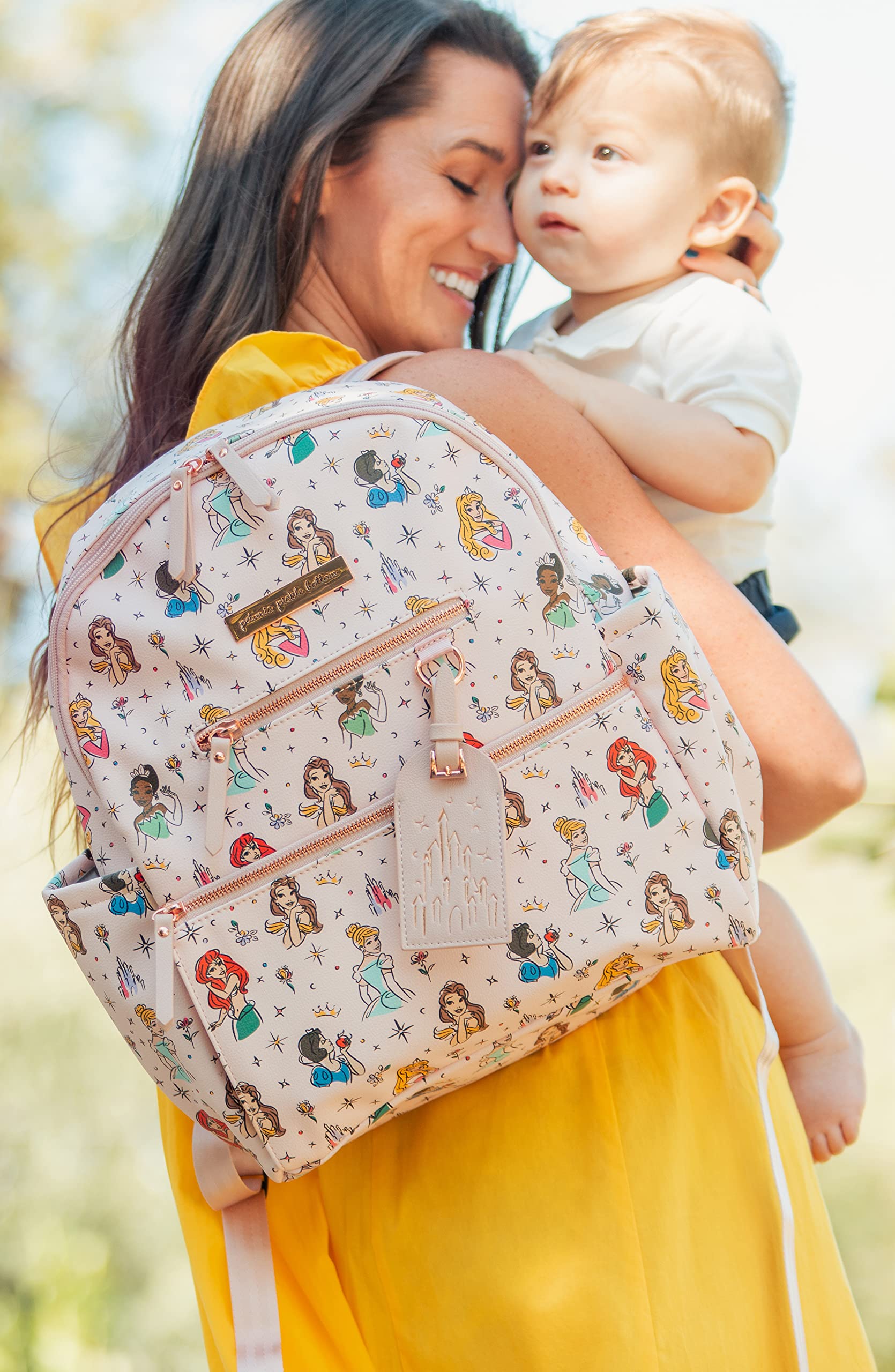 Petunia Pickle Bottom Ace Backpack | Diaper Bag | Diaper Bag Backpack for Parents | Baby Diaper Bag | Stylish and Spacious Backpack for On-the-Go Moms and Dads | Disney Princess