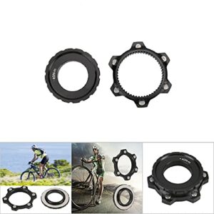 Bicycle Center Lock, Bike Hub Center Lock, DIY Bike, Easy to Install, Center Lock Adapter, 6-Bolt Disc Brake Rotor Adapter, for Bike Accessory Mountain Bike