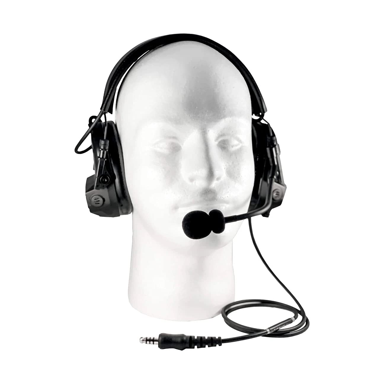 Comm Gear Supply Tactical Radio Headset w/Active Hearing Protection Is Compatible With Peltor, TCI, TEA