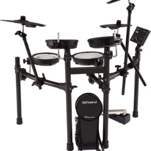 Roland V-Drums TD-07KV Electronic Drum Set Bundle with Drum Throne, Drumstick Bag, 3.5mm Audio Cable, 3 Pairs of Drumsticks, and Austin Bazaar Polishing Cloth