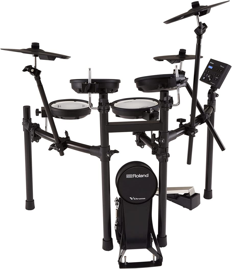 Roland V-Drums TD-07KV Electronic Drum Set Bundle with Drum Throne, Drumstick Bag, 3.5mm Audio Cable, 3 Pairs of Drumsticks, and Austin Bazaar Polishing Cloth