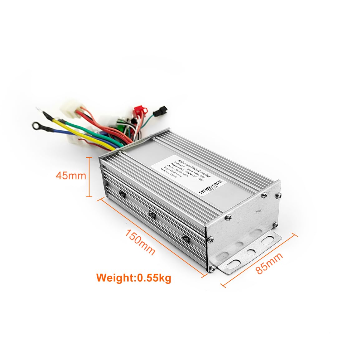 L-faster 36V 500W 48V 500W Brushless Controller for Electric Tricycle Geared Motor Has Reverse Function and Alarm Connector