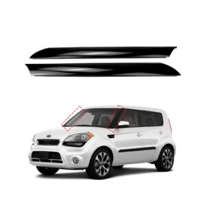 ustar black left right pair windshield pillar trim panel molding fit for kia soul 2010-2013 861802k500 861702k500