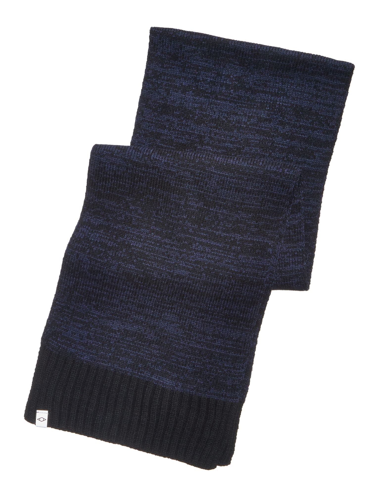 Alfani Mens Knit Reversible Winter Scarf Navy O/S