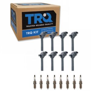 trq ignition coil & iridium spark plug kit set for lexus gs400 ls400 sc400 v8