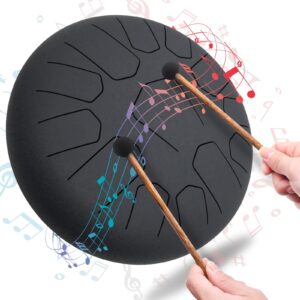 steel tongue drum,12 inch 13 note tank drum percussion instrument,c key handpan drum with drum mallets carry bag,beautifully designed and peaceful sound