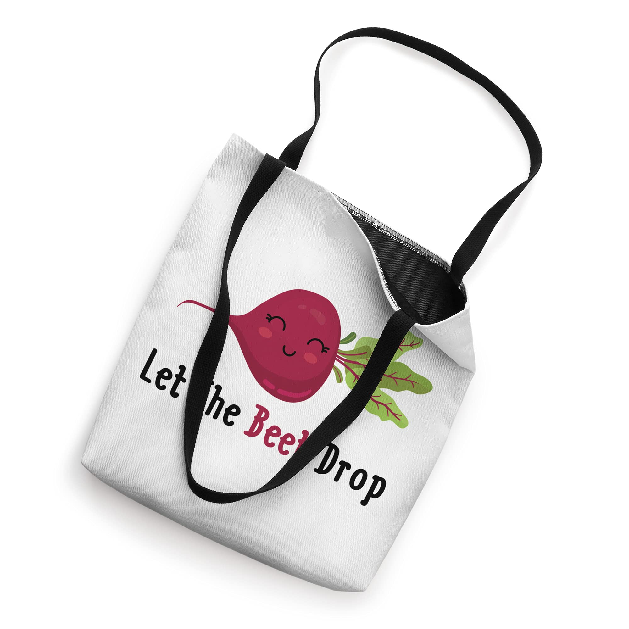 Let the Beet Drop - Funny Radish Beetroot Sarcastic Pun Joke Tote Bag