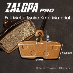 ZALOPA Pro Disc Brake Pad Pills Full Metal Moire for Avid Code R RE RSC 2011-2012 Sram Red 22 S-700 Code Since 2011 2013 2014 2015, Guide RE Coder Code-al Code-m Code-o Code-o-al My11 L32