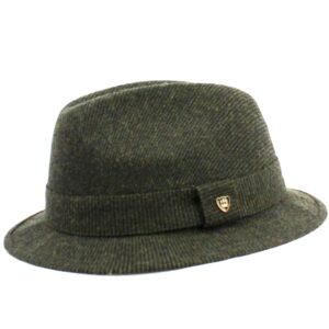 richman brothers wool fedora irish walking hat (olive-f5117, large-x-large)