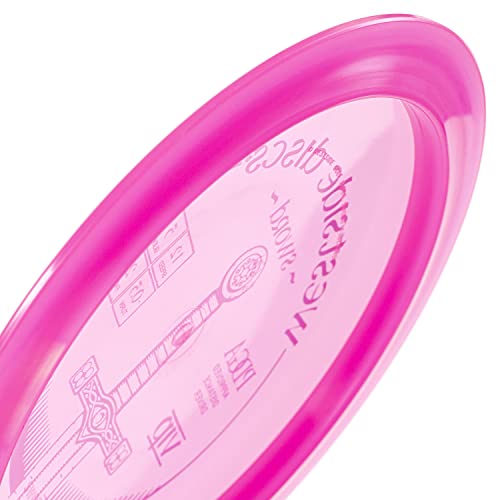 Westside Discs VIP Sword Disc Golf Disc, Men and Women, Family Outdoor Games, Straight Flying Distance Driver, 170g+ Stamp Color Will Vary, Pink