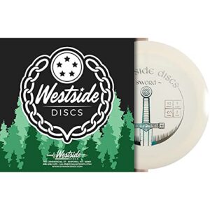 Westside Discs VIP Sword Disc Golf Disc, Men and Women, Family Outdoor Games, Straight Flying Distance Driver, 170g+ Stamp Color Will Vary, Pink