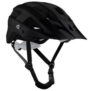 retrospec rowan mountain bike helmet for adults - dirt cycling bicycle helmets for men & women – adjustable size, lightweight & breathable - matte black