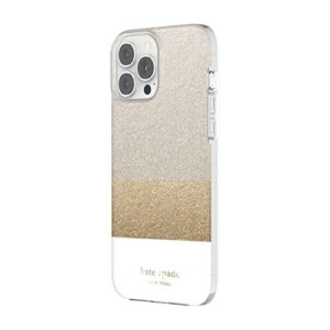 kate spade new york Protective Hardshell Case for iPhone 13 Pro - Glitter Block White