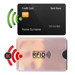 Molain Colorful RFID Card Holder, 9 Pieces RFID Blocking Sleeves Credit Card Sleeves Set RFID Identity Card Protector for Women Men