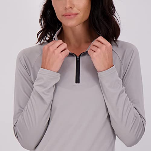 3 Pack: Womens Quarter 1/4 Zip Pullover Long Sleeve Shirt Quick Dry Dri Fit Yoga 1/2 Zip Athletic Ladies Volleyball Active Gym Workout Top Golf UPF Hiking Outdoor Sports Exercise Running Set 4,L