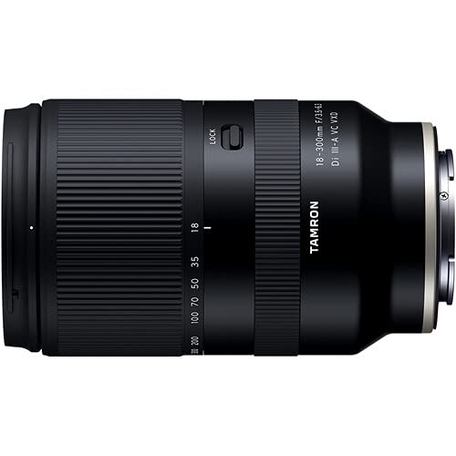 Tamron 18-300mm f/3.5-6.3 Di III-A VC VXD Lens for Sony E with with Advanced Accessory and Travel Bundle (Tamron 6 Year USA Warranty) | 18-300mm Sony Lens