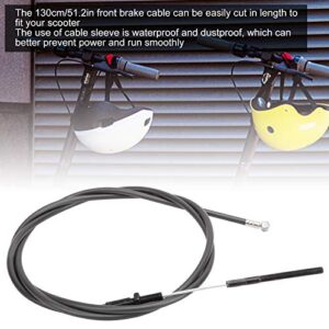 Brake Cable Kit, 130cm/51.2in Waterproof Front Brake Cable Compatible for Ninebot G30 Series Electric Scooter